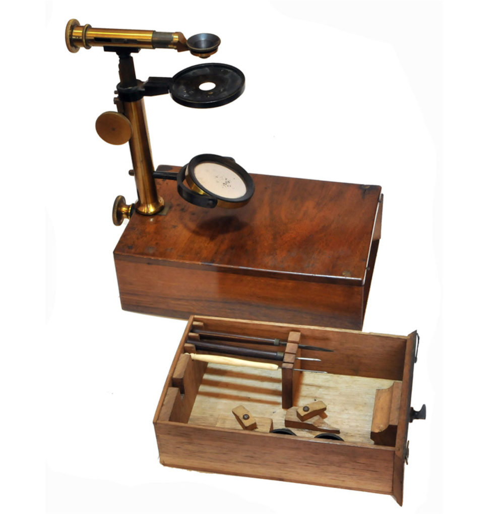 Raspail Chemical Microscope, 1835 - Fleaglass